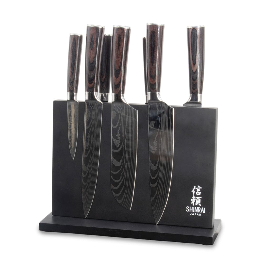 Shinrai Knives - Magnetisch Messenblok Dubbelzijdig - Zwart – KookGigant
